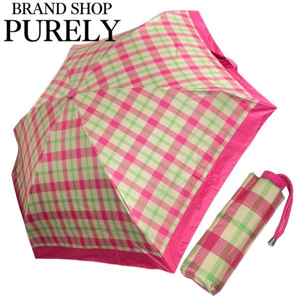 コーチ COACH 傘 折りたたみ傘 小物 UVカット プレイド プリント ミニ アンブレラ CBM56 SVPMC ピンクマルチ