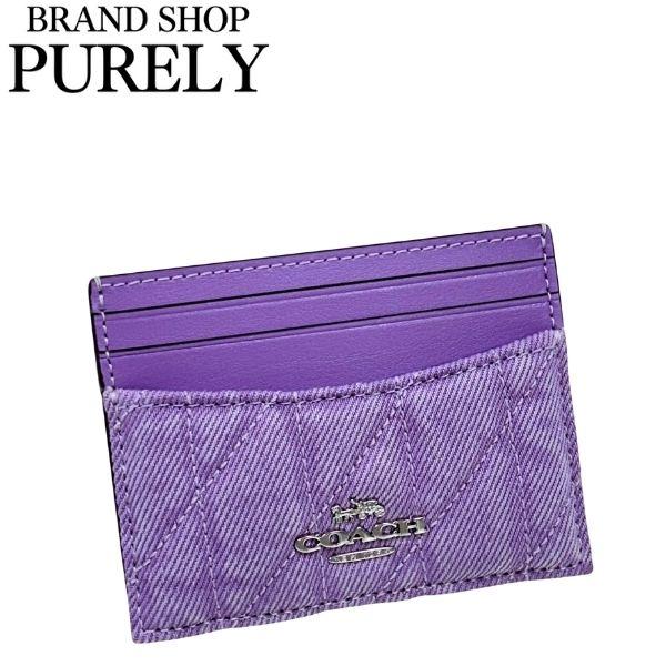 国内発送 コーチ カードケース レディース COACH パスケース スリム ID カード ケース CBR13 SV/II アイリス