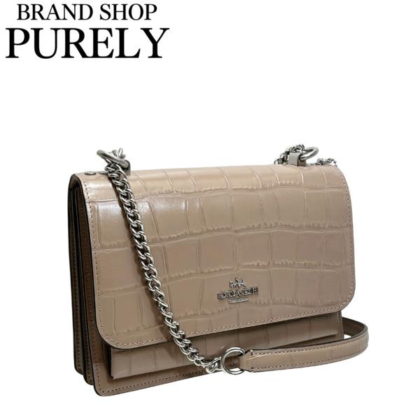 コーチ バッグ レディース COACH ショルダー バッグ エンボスド クロコダイル レザー クレア クロスボディ CC840 SV/ST ストーン