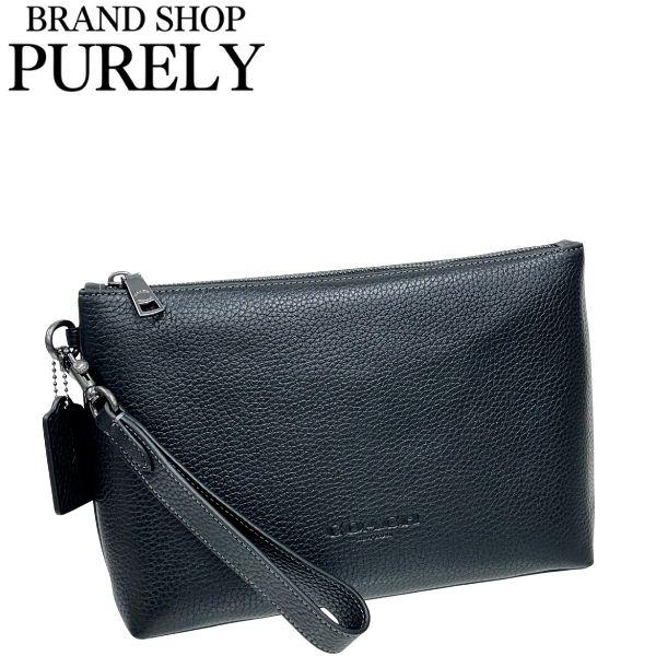 コーチ ポーチ メンズ COACH セカンドバッグ レザー ポーチ CCF33 QB/BK ブラック