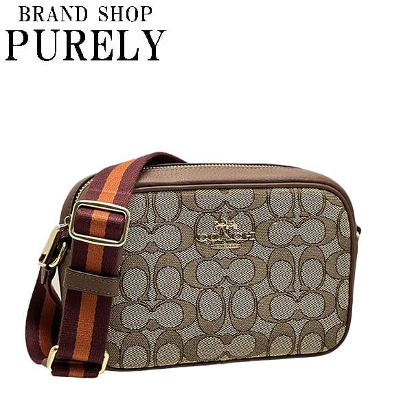 コーチ バッグ レディース COACH ショルダーバッグ シグネチャー ジャカード ミニ ジェイミー カメラ バッグ CO927 IMVGB カーキ×サドルマルチ