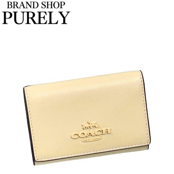 国内発送 コーチ 財布 レディース COACH 折り財布 レザー マイクロ ウォレット CP260 IMXVE ムーンライト