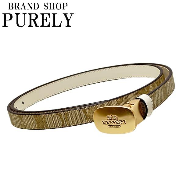 コーチ ベルト レディース COACH 小物 18MM シグネチャー バックル エライザ ベルト CP367 IMDQC ライトカーキ×チョーク