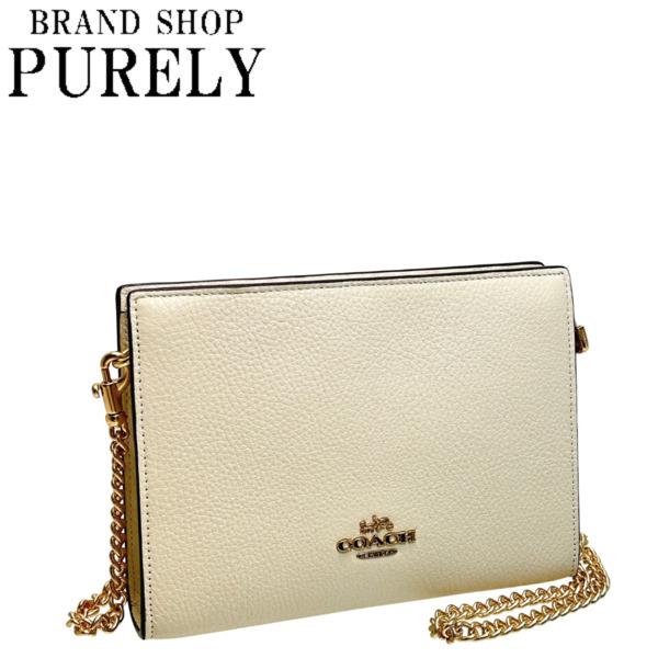 コーチ バッグ レディース COACH ショルダーバッグ ぺブル レザー スリム クロスボディ CR238 IMCHK チョーク