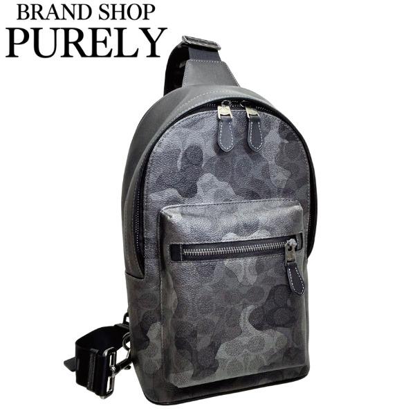 コーチ バッグ メンズ COACH ショルダーバッグ シグネチャー カモ プリント ウエスト パック スリングパック CW312 QBGRM グレイマルチ