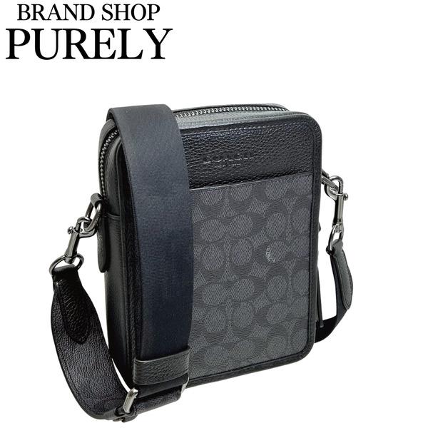 コーチ バッグ メンズ COACH ショルダーバッグ シグネチャーサリバン クロスボディ CW388 QBMI5 チャコール×ブラック