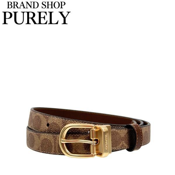 コーチ ベルト レディース COACH 小物 25MM シグネチャー ハーネス バックル カット トゥ サイズ リバーシブル ベルト CX057 IMXHE タン×ブラウン