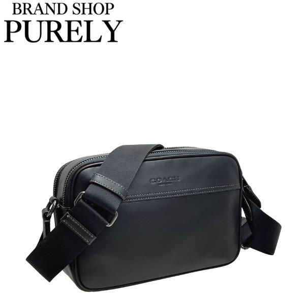 コーチ バッグ メンズ COACH ショルダーバッグ スムース レザー グラハム クロスボディ CX140 QB/BK ブラック
