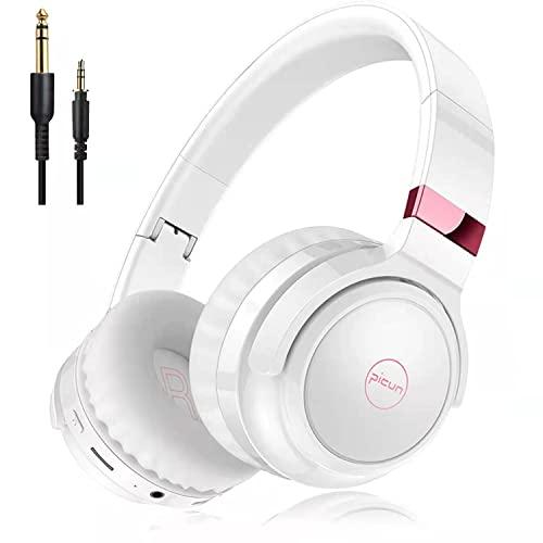 イヤホン ワイヤレスヘッドホン, TYUW オーバーイヤーヘッドホン アップグレード版 Bluetooth 5.0 指紋タッチ HiFi ...