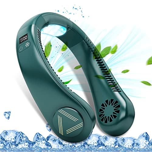 SUPTMAX ネッククーラー 冷却プレート ペルチェ素子 fan+冷却プレート W爽快感 羽根なし安全 大容量バッテリー搭載 16時間の使用 ...