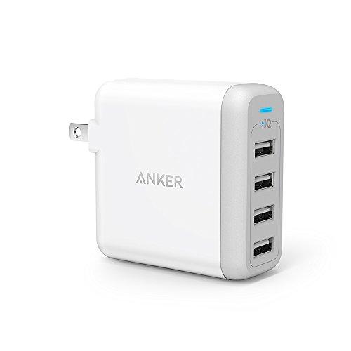 Anker PowerPort 4 (40W 4ポート USB急速充電器) [急速充電 / iPhone&Android対応 / 折畳式プラグ ...