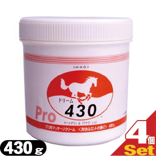 【あす着】一光化学(IKKO) ドリーム430( 430g )×4個セット - クールダウン専用!【送料無料】