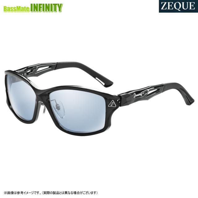 ●ゼクー Zeque　ステルス F-1925 クリアブラック(マスターブルー/シルバーミラー)