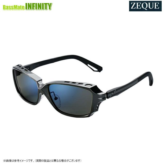 ●ゼクー Zeque　シェイド F-2244 ガンメタル/マットブラック(トゥルービューフォーカス/ブルーミラー)