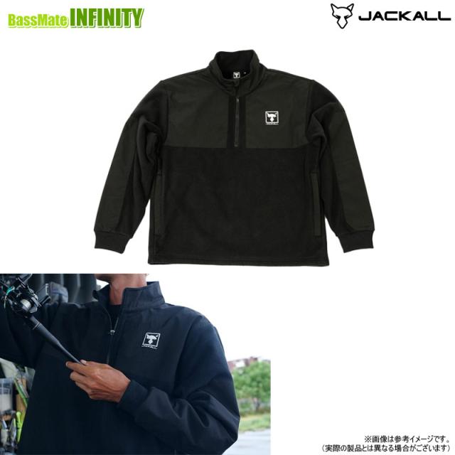 ●ジャッカル　ダブルフェイスフリースP/O (ブラック) 【24na】