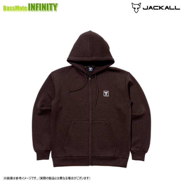 ●ジャッカル　ジャージージップアップロゴフーディ (セピア)