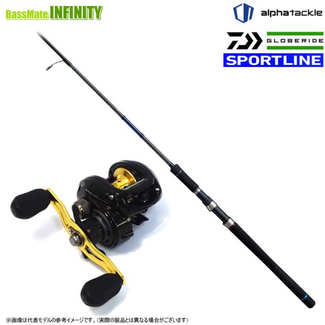 【ロックフィッシュ入門セット】アルファタックル　クレイジー ヘビーロックフィッシュ S862H (スピニングモデル)＋スポーツライン　MS ハリケーン 100H (右ハンドル)