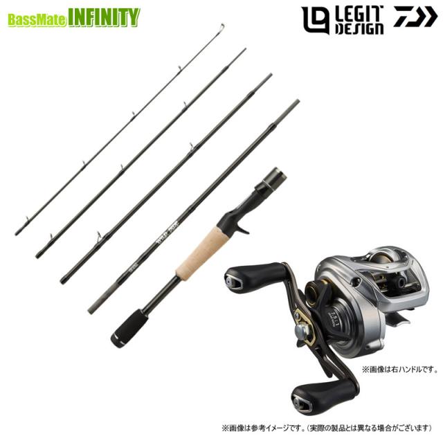 【バス釣り(ベイト)入門セット】●レジットデザイン　ワイルドサイド WSC60ML-5 マルチピース＋ダイワ　24 バスX 100HL (左ハンドル)
