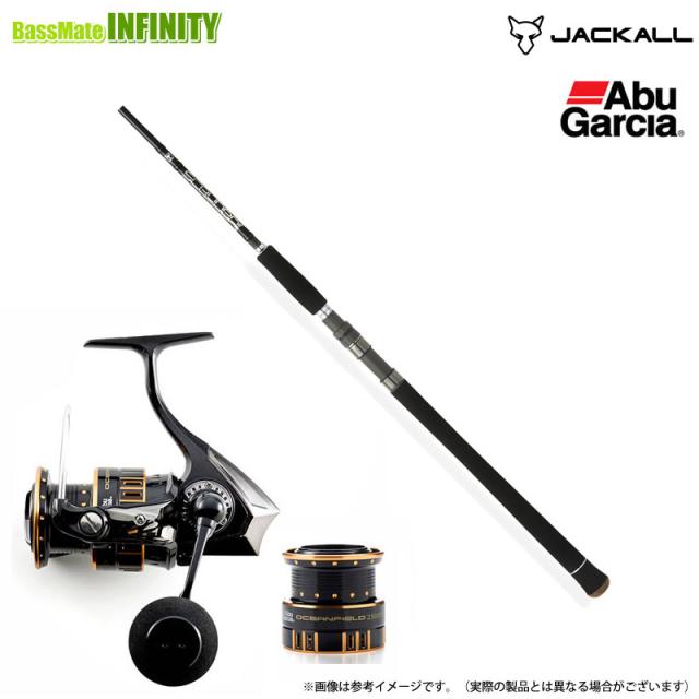 【送料無料】【サワラ・青物　キャスティング入門セット】●ジャッカル　スクランバ SC-S73ML＋アブガルシア オーシャンフィールド 3000H／3000SH