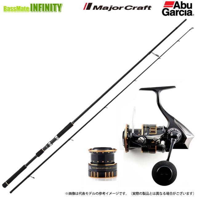 【ヒラメ・マゴチ(ショア)入門セット】●メジャークラフト　フラットレック 1G FR1-1062MH＋アブガルシア オーシャンフィールド 3000H／3000SH