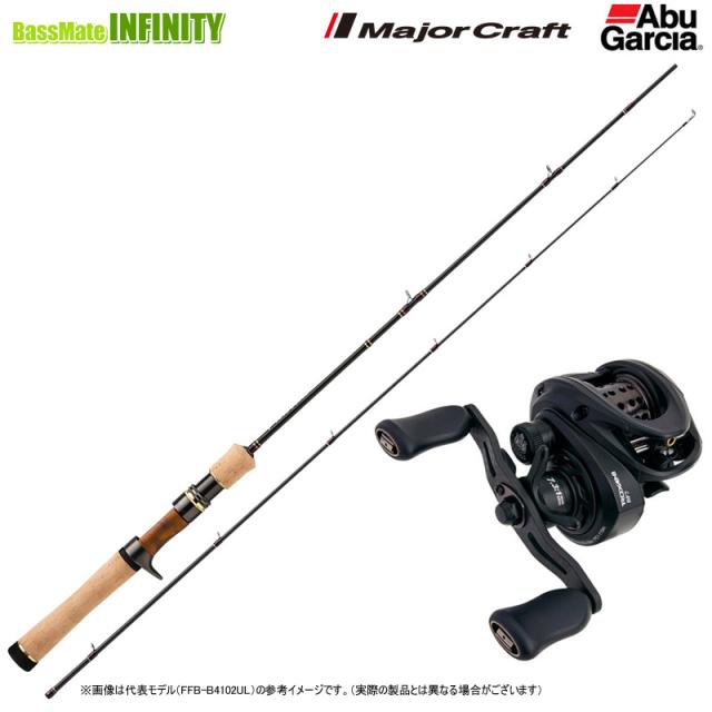 【トラウト(渓流)入門セット】●メジャークラフト　ファインテール ビギンズ FFB-B462UL (ベイトモデル) ＋アブガルシア　ロキサーニ BC BF7 (右ハンドル)