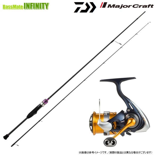 【エリアトラウト(管理釣り場)入門セット】●メジャークラフト　Banshee バンシー ビギンズ BFBS-622ML＋ダイワ　24 レブロス LT2000S