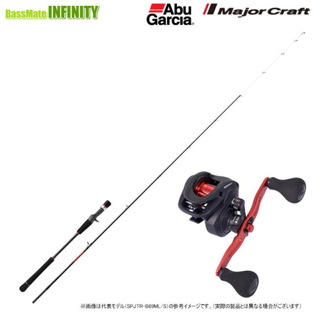 【タイラバ入門セット】●メジャークラフト　25 ソルパラ タイラバモデル SPJTR-B69L/S＋アブガルシア Abu　レッドマックス船 左 (左ハンドル)
