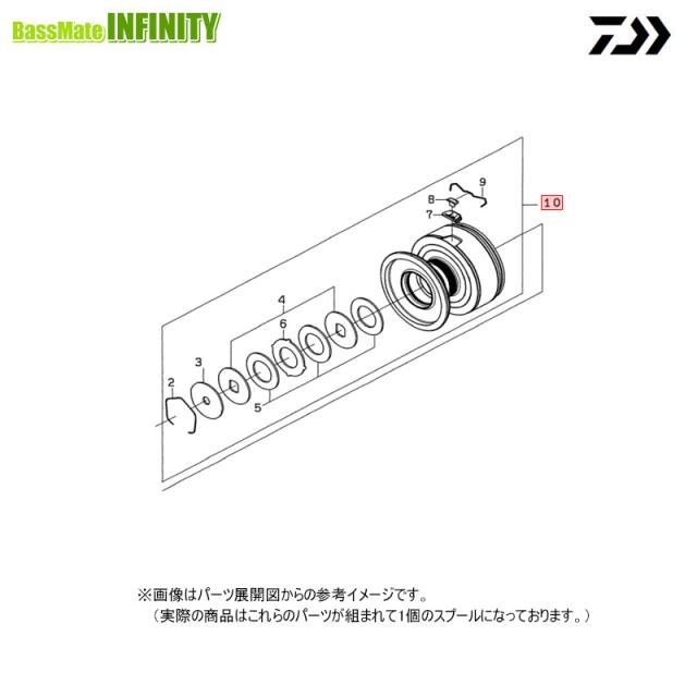 ●ダイワ　22 カルディア SW 5000D-CXH(4550133165733)用 純正標準スプール (部品コード6M283501)　【キャンセル及び返品不可商品】