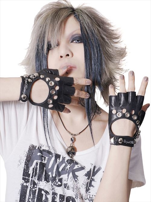 [APPAREL]/セックスポットリベンジ/SKULL STUDS グローヴ 黒 x シルバースタッズ (L) ゴスロリ・パンク/SEX POT ReVeNGe