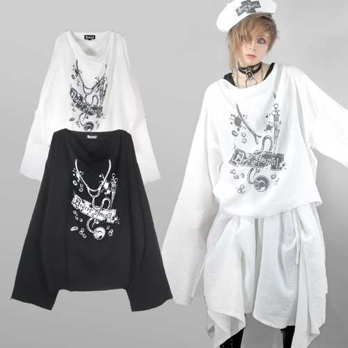 [APPAREL]/ディオラート/聴診器・ゴーストスリーブ トップス ホワイト (LONG) ゴスロリ・パンク/Deorart