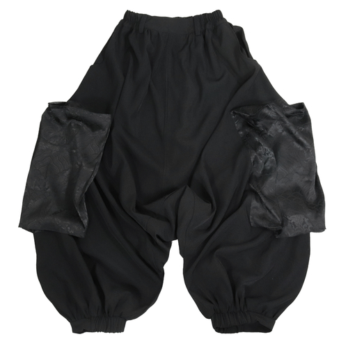 [APPAREL]/ディオラート/ボックスパーツ・サルエルパンツ ブラックxマルチ (L) ゴスロリ・パンク/Deorart