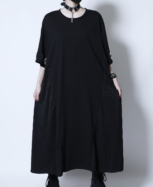 [APPAREL]/セックスポットリベンジ/JUDGMENT DESIGN WASHER ロング カットソー 黒 (F) ゴスロリ・パンク/SEX POT ReVeNGe