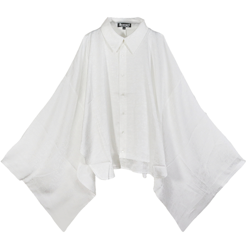 [APPAREL]/ディオラート/ジャガード柄・KIMONO袖・ドレスシャツ【 着物袖・振袖 】 ホワイト (M) ゴスロリ・パンク/Deorart