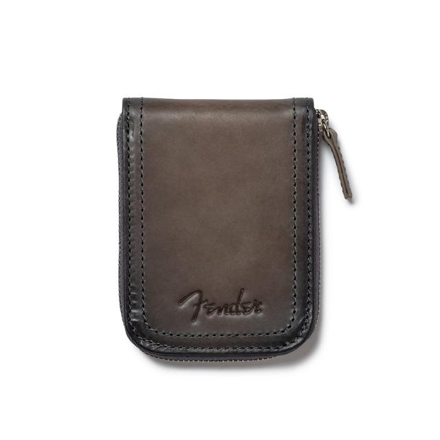 Fender フェンダー 950-501 (グレー) ケース 小銭入れ 財布 本革 国産レザー