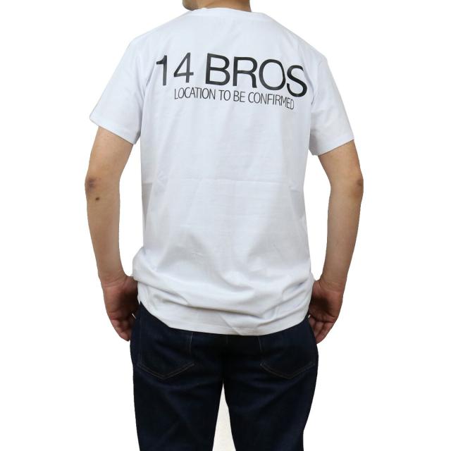 フォーティーンブロス 14BROS  ブランド Ｔシャツ メンズ 12679A3062B14 TBC 刺繍 Tシャツ BIANCO ホワイト系 ts-01