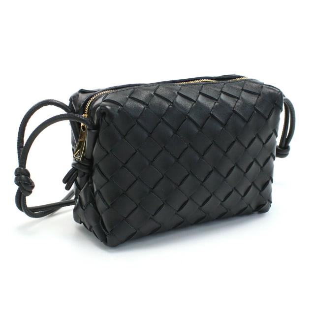 【新品】ボッテガヴェネタ BOTTEGA VENETA  ショルダーバッグ ブランド ミニループカメラバッグ 680254　V1G11　8425 ブラック bag-01