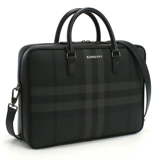 【新品】バーバリー BURBERRY ビジネスバッグ ブリーフケース メンズ ブランド 8065338　A1208 CHARCOAL グレー系 bag-01