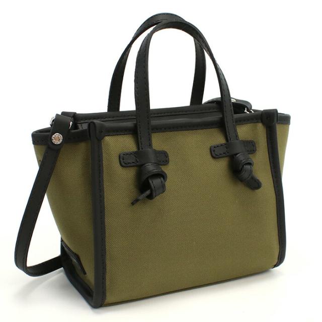 【新品】ジャンニキアリーニ GIANNI CHIARINI  トートバッグ　ブランド 8065　CNV MILITARE カーキ　bag-01