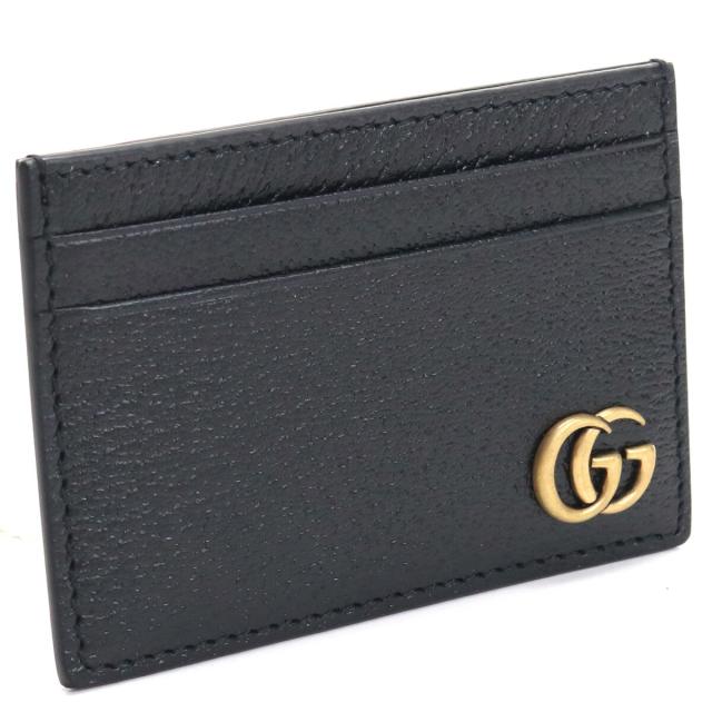 グッチ GUCCI MEN'S GG MARM カードケース ブランド カードケース 436022 DJ20T 1000 ブラック gsw-3     gif-02w
