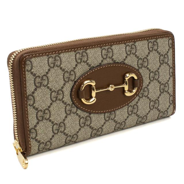 【新品】グッチ GUCCI G.1955 HORSEBIT ジップアラウンドウォレット 長財布 GGスプリーム 621889　92TCG　8563 ベージュ系　ブラウン系 wallet-01