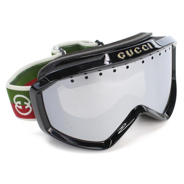 ★新品★グッチ GUCCI  スノーゴーグル ブランド スノボー 706766 ｺﾞｰｸﾞﾙ　J1698　1081 ブラック  cp05