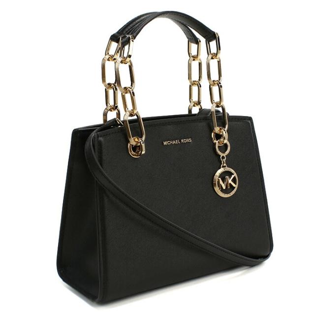 【新品】マイケルコース MICHAEL KORS CYNTHIA トートバッグ　ブランド 30S4GCYS1T　LEATHER　001 BLACK ブラック　bag-01
