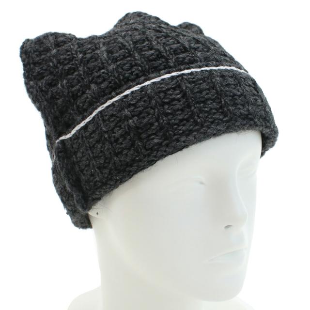 【新品】エムエムシックス MM6  レディース　ニット帽　ブランド  S52TC0050　S18051　860M グレー系 cap-01 warm-01