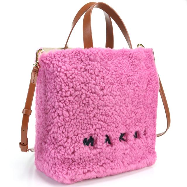 【新品】マルニ MARNI  トートバッグ ブランド ショルダー SHMP0018L1　LM071　ZO188 ホワイト系 bag-01   gif-03w