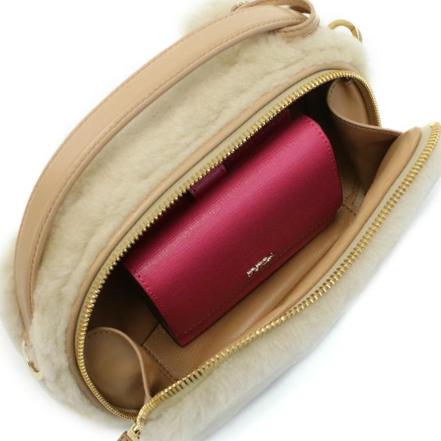 新品】プラダ PRADA オデット シアリング ショルダーバッグ ロゴ