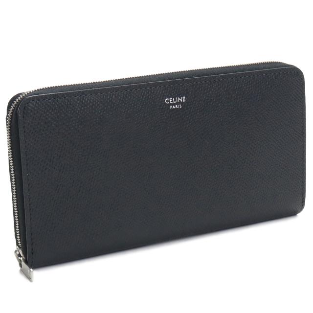 CELINE セリーヌ 長財布ラウンドファスナー 10B55 38SI レディース ブラック
