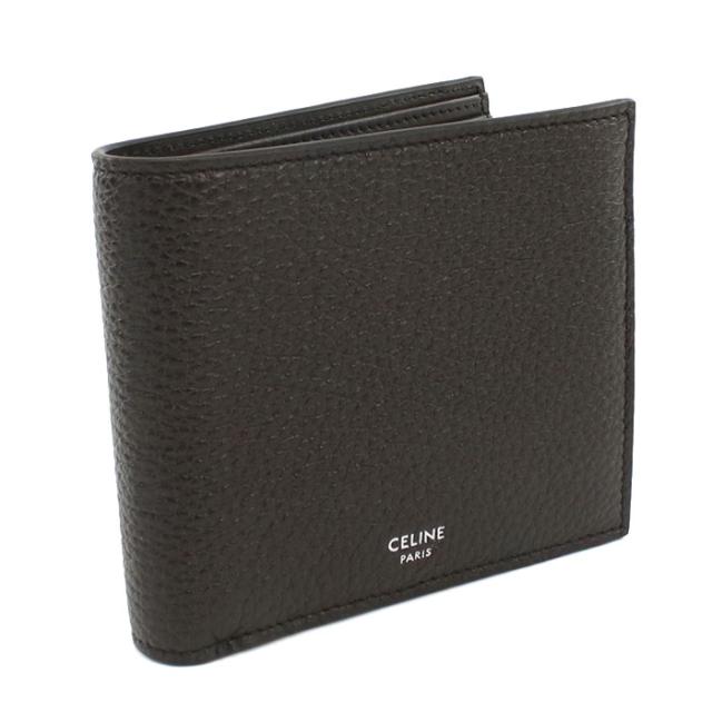 CELINE セリーヌ 二つ折り財布 小銭入付き 10C87 3GTZ 19ES メンズ ブラウン