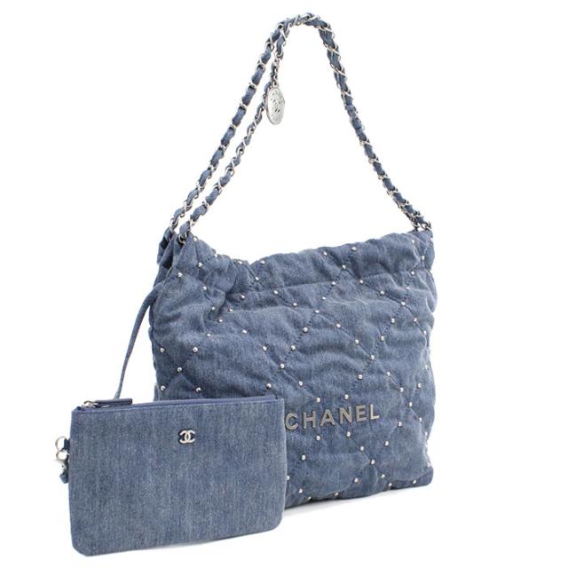 CHANEL シャネル ショルダーバッグ AS3260 レディース ブルー