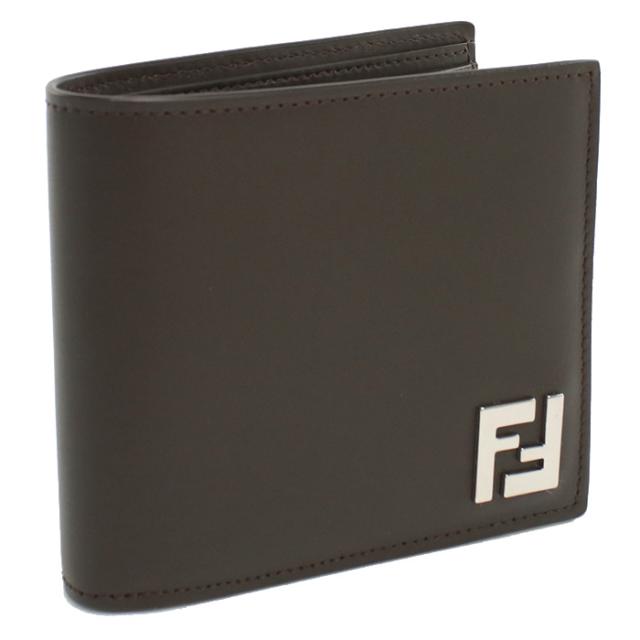 FENDI フェンディ 二折財布 7M0356 AFF2 F1Q1C メンズ ブラウン