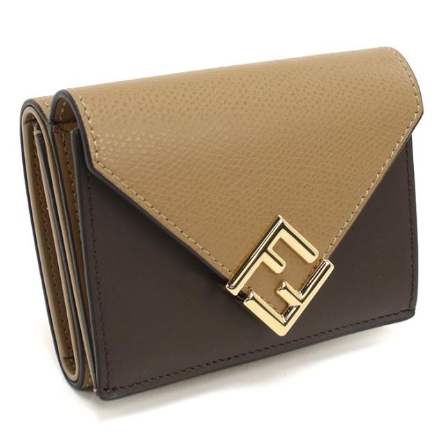 FENDI フェンディ 三つ折り財布 小銭入付き 8M0480 ALV4 F1UJ9 レディース ブラウン